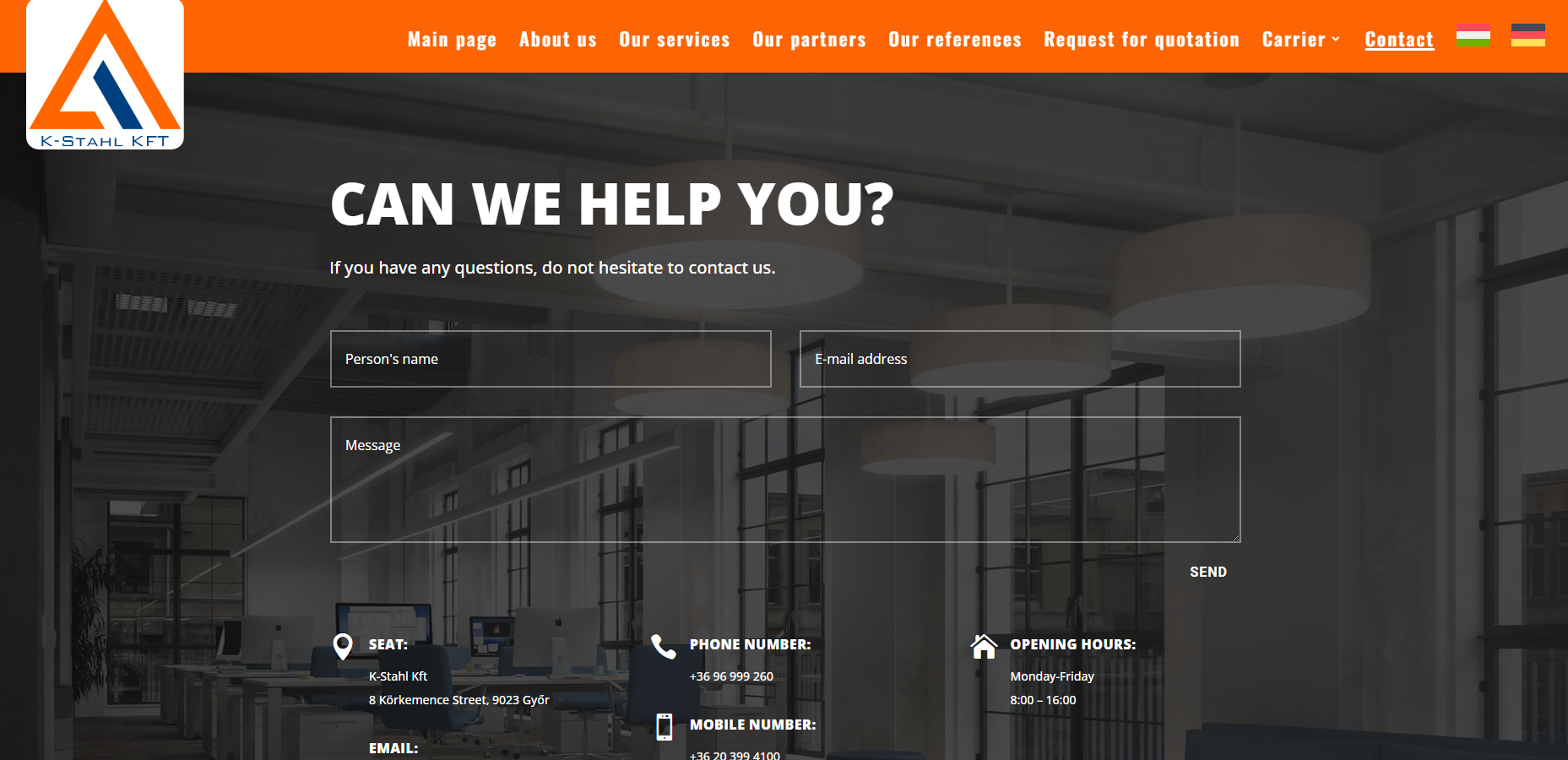 Contact - K-Stahl Kft.